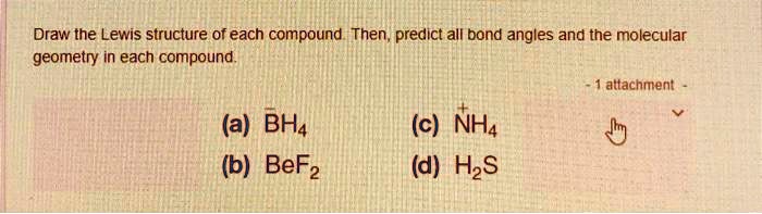 SOLVED: Draw the Lewis structure of each compound. Then, predict all ...