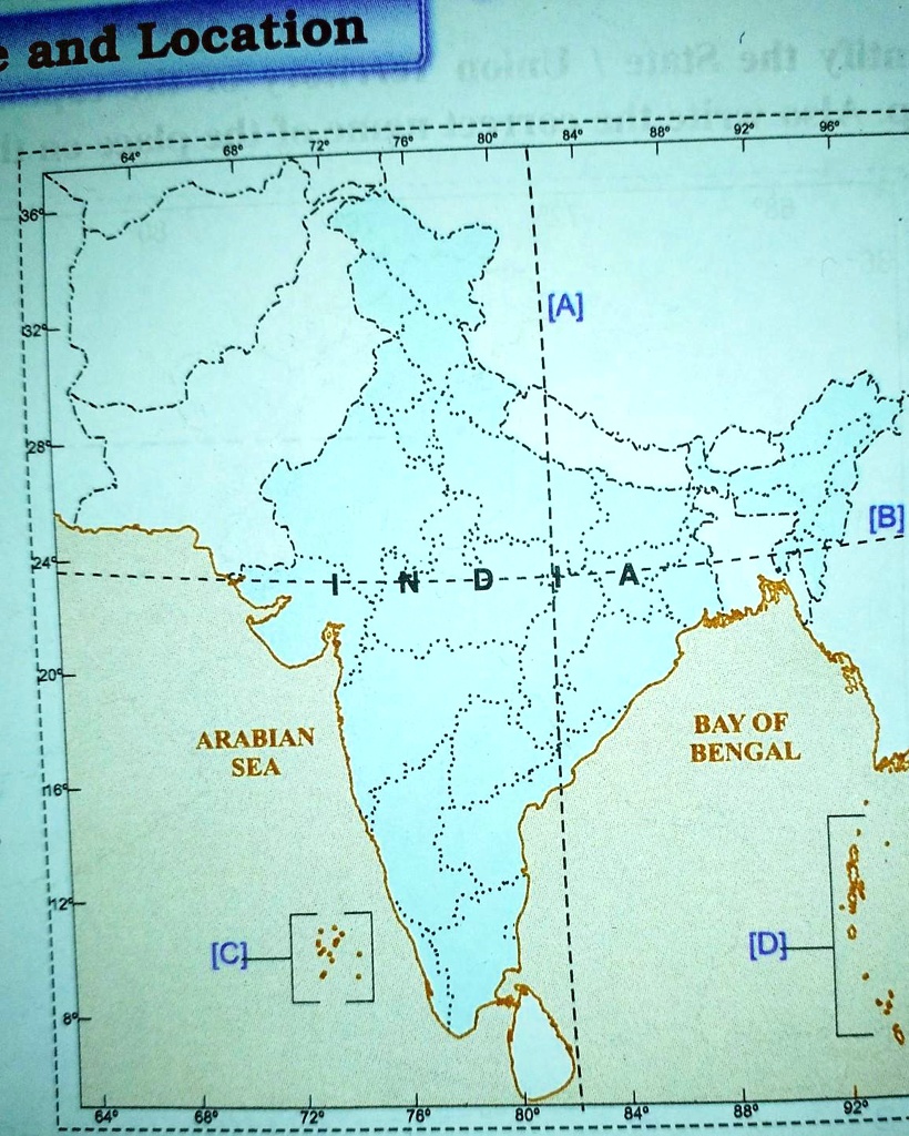 Longitude Lines In India