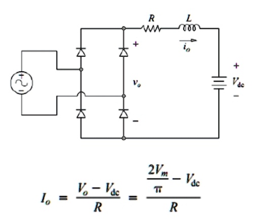 SOLVED: An Uncontrolled Full-Wave full-bridge rectifier with RL-Source ...