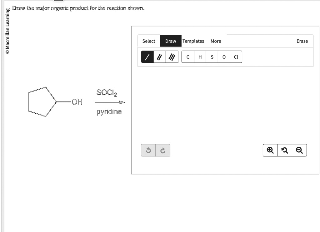 SOLVED: Draw the major organic product for the reaction shown ...