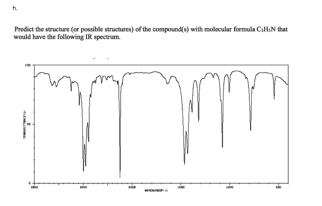 SOLVED: Predict the structure (or possible structures) of the compound ...
