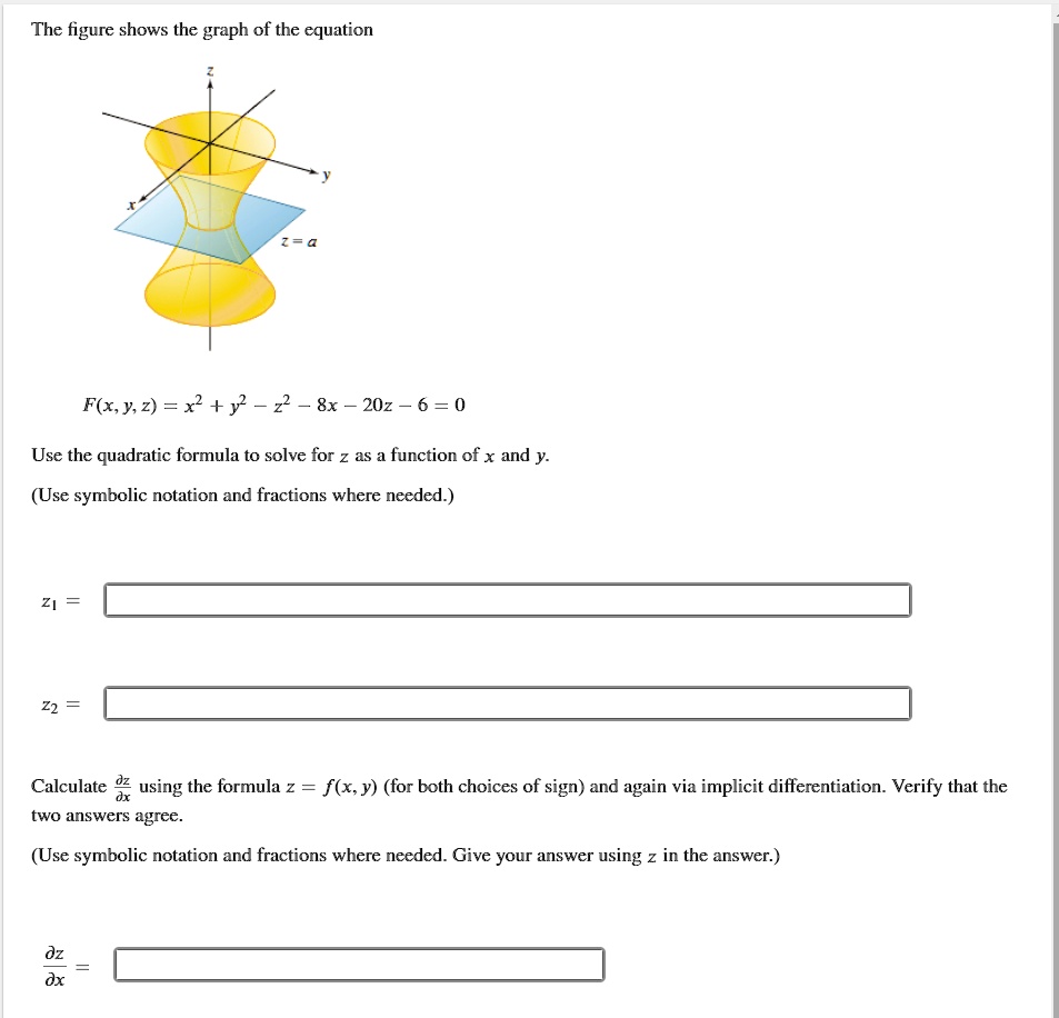 the figure shows the graph of the equation fxy 2 x2 y 22 x 20z 6 0 use ...