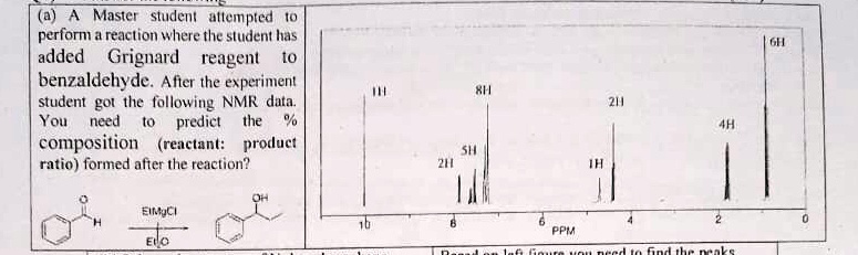 a a master student attempted to perform a reaction where the student ...