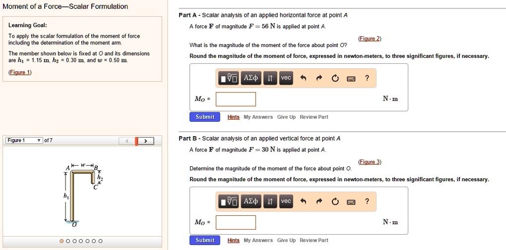 Moment of a Force-Scalar Formulation Learning Goal: To apply the scalar formulation of the ...