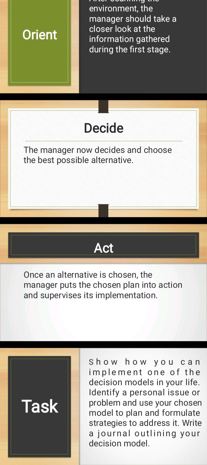 SOLVED: environment, the manager should take a closer look at the ...