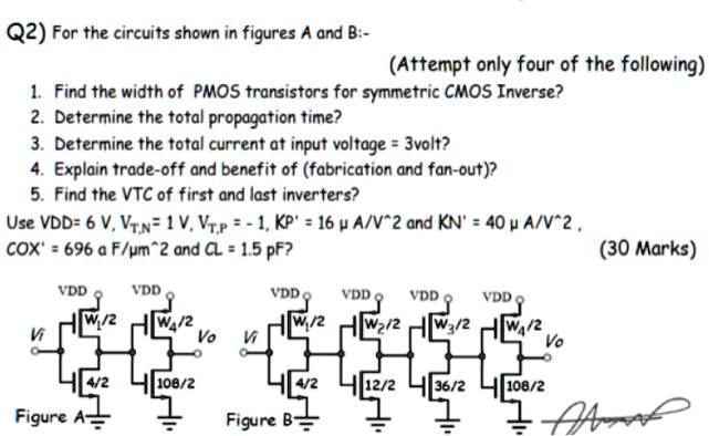 SOLVED: For the circuits shown in Figures A and B, attempt only four of the following: 1. Find ...