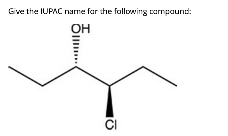 Give the IUPAC name for the following compound: