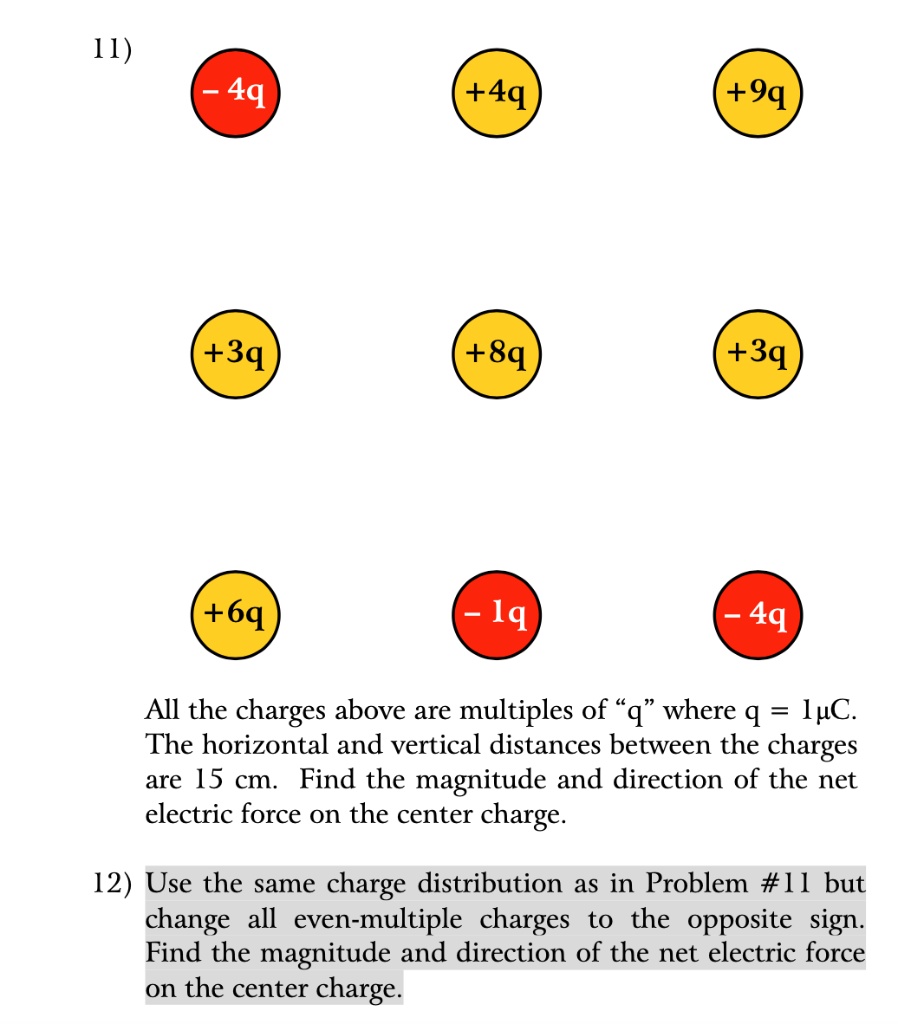 11 bv 4q 9q bs b8 bs b9 1q 4q all the charges above are multiples of q ...