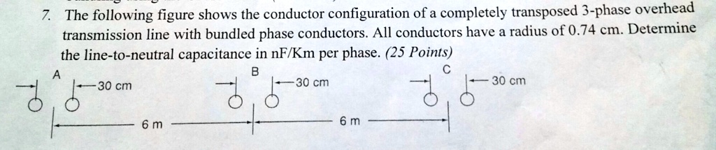 7. The following figure shows the conductor configuration of a ...
