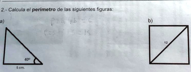 SOLVED: 2.- Calcula el perímetro de las siguientes figuras: 2.- Calcula ... SOLVED: 2.- Calcula el perímetro de las siguientes figuras: 2.- Calcula ...