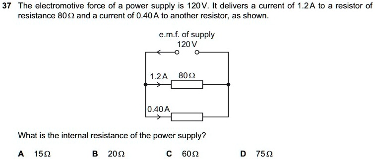 SOLVED: 'Anyone willing to help? 37 The electromotive force of a power ...