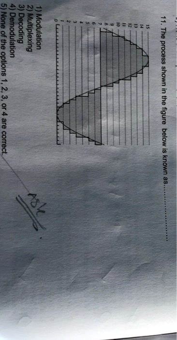 SOLVED: Demodulation, Decoding, Multiplexing, Modulation. None of the ...