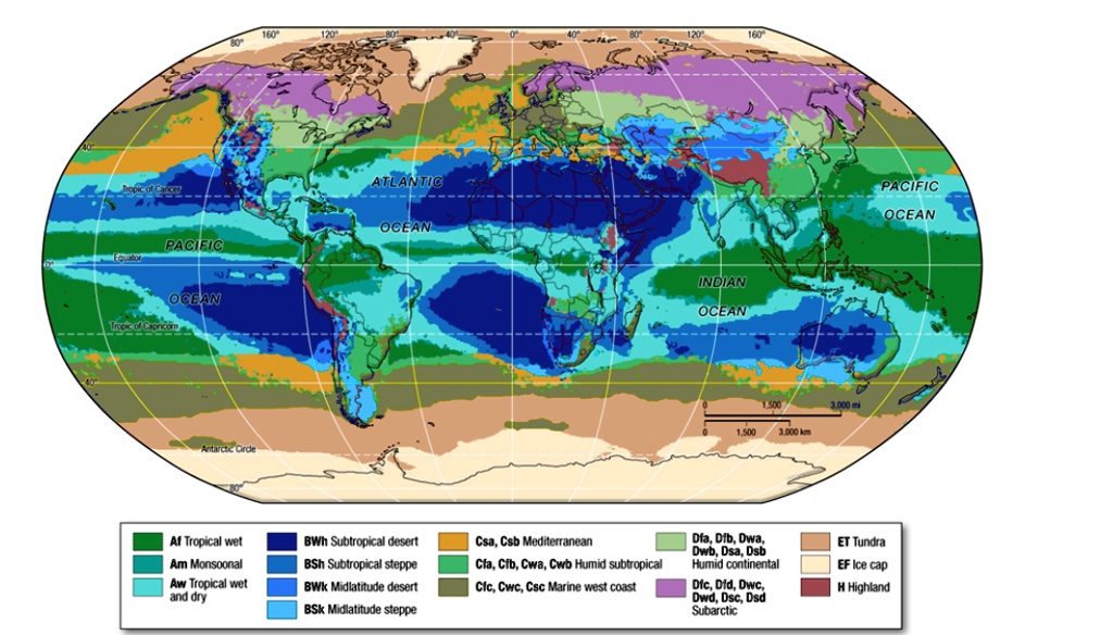 figure 1 koeppen climate classification map source aguado e burt je ...
