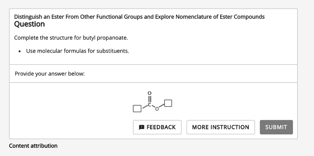 Distinguish an Ester From Other Functional Groups and Explore ...