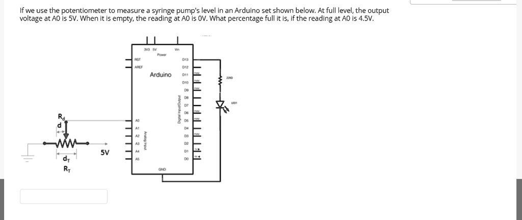 SOLVED: If we use the potentiometer to measure a syringe pump's level ...