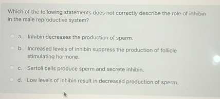 Which of the following statements does not correctly...