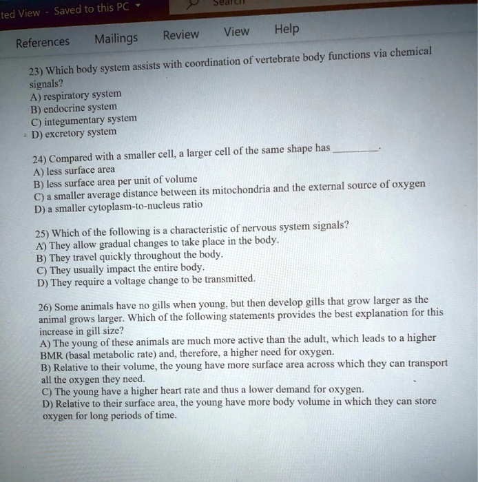 SOLVED: ted View Saved to this PC sedci Review View Help References ... SOLVED: ted View Saved to this PC sedci Review View Help References ...