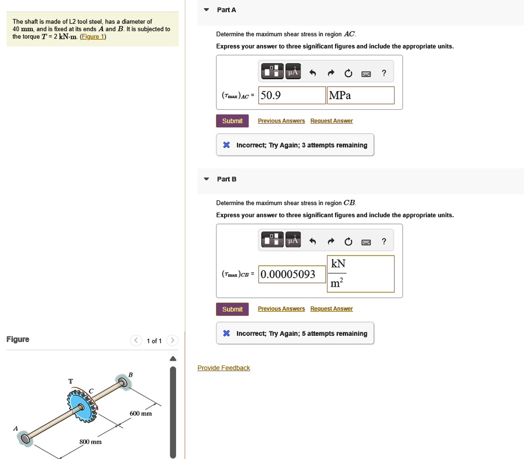[GET ANSWER] the shaft is made of l2 tool steel has a diameter of 40 mm ...