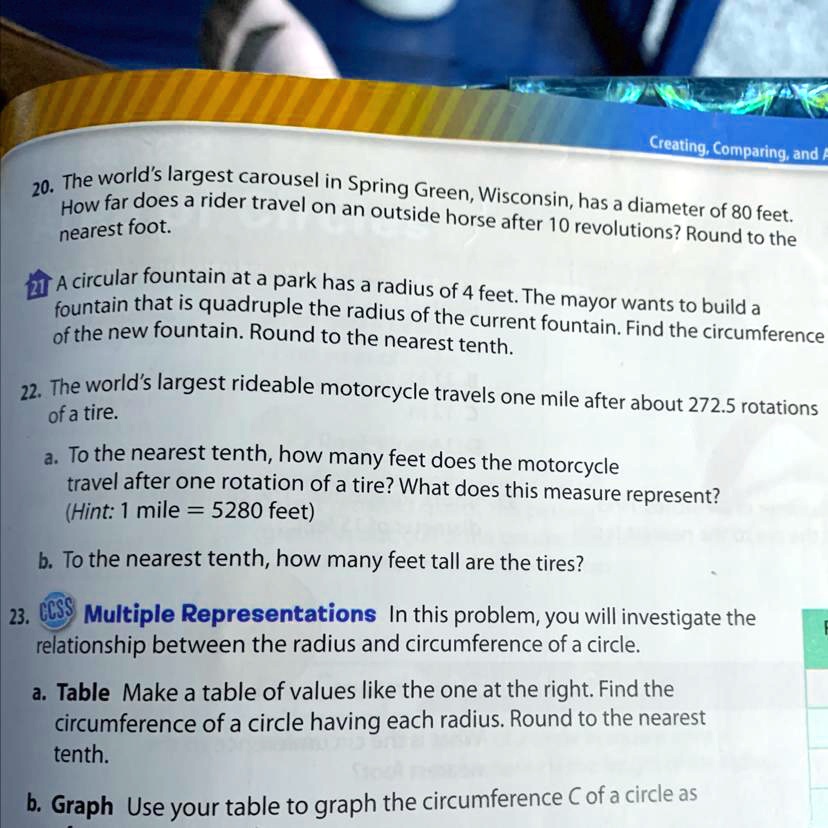 Creating, Comparing, and 20. The world's largest carousel in...