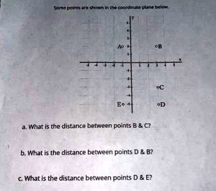 SOLVED: What Is the distance between points B 0 b. What Is the distance between points D B? What ...