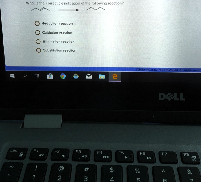 SOLVED: What is the correct classification of the following reaction ...