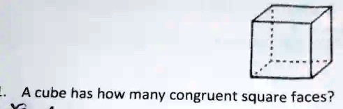 SOLVED: A cube has how many congruent square faces?