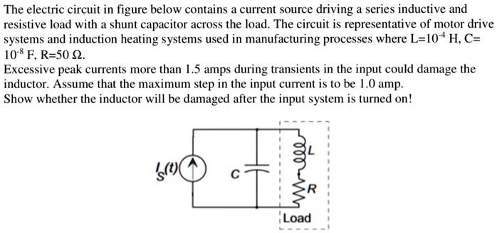 SOLVED: The electric circuit in the figure below contains a current ...