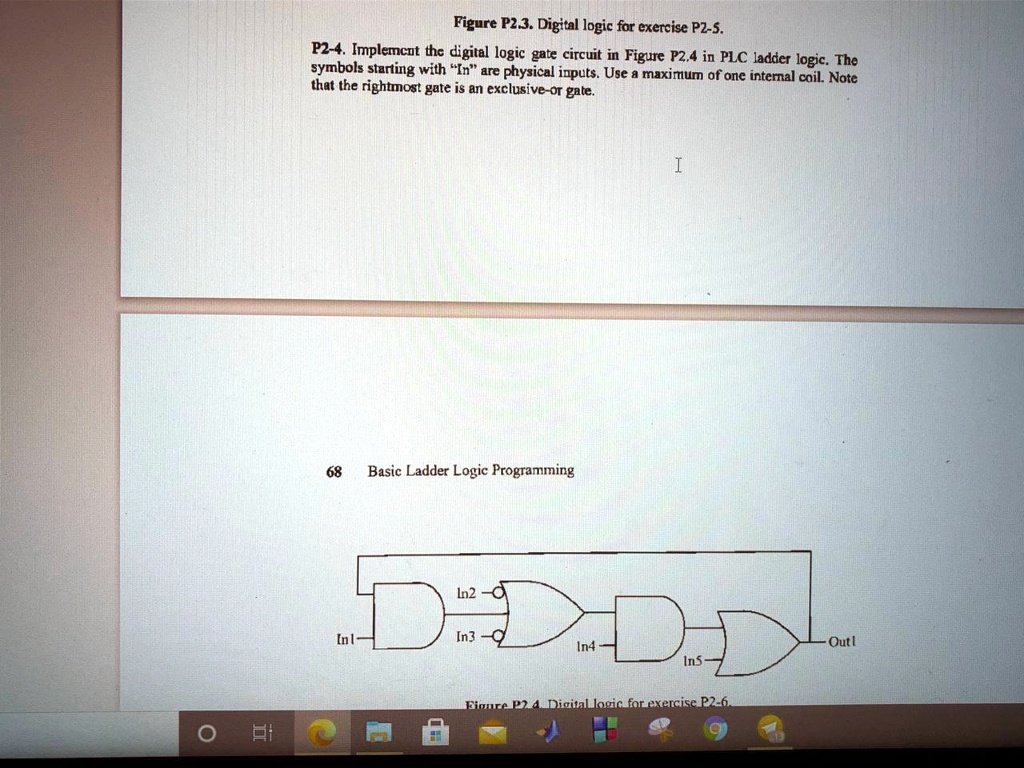 SOLVED: Figure P2.3. Digital logic for exercise P2-5 P2-4. Implement the digital logic gate ...