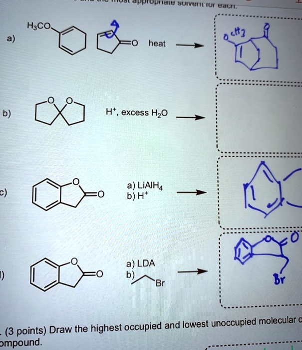 SOLVED: appiupiidie suiveiil iut Uacll: Hsco mJ heat b) Ht excess HzO a ...