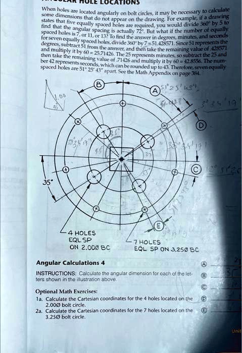 SOLVED: Texts: What will be the angular dimensions of these holes ...