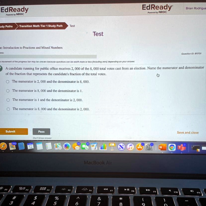SOLVED: A candidate running for public office receives 2,000 of the ...