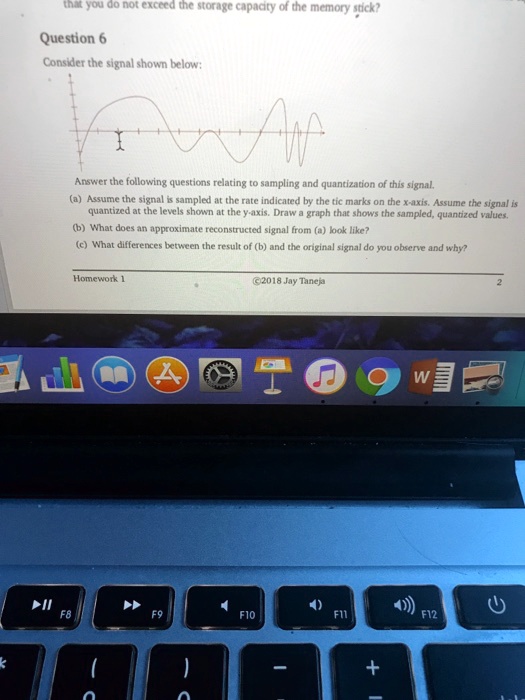Solved Question 6 Consider The Signal Shown Below Answer The Following Questions Relating To