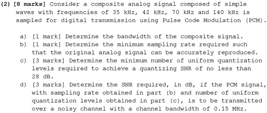 SOLVED: Consider a composite analog signal composed of simple waves with frequencies of 35 kHz ...