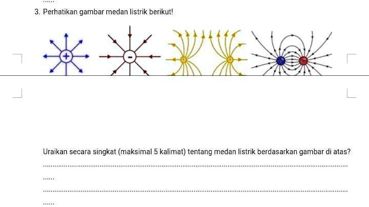 SOLVED: perhatikan gambar medan listrik berikut!! 3. Perhatikan gambar ... SOLVED: perhatikan gambar medan listrik berikut!! 3. Perhatikan gambar ...