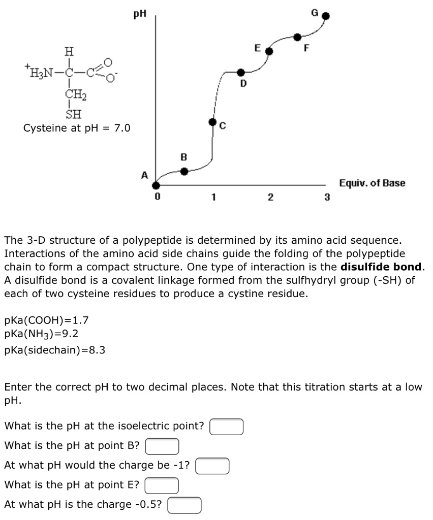 ph h thn 8c2o chz sh cysteine at ph 70 equiv of base the 3 d structure ...
