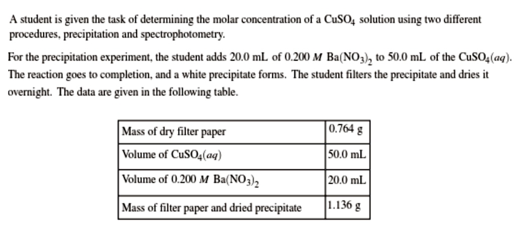 SOLVED: a. Write a balanced net ionic equation for the precipitation ...