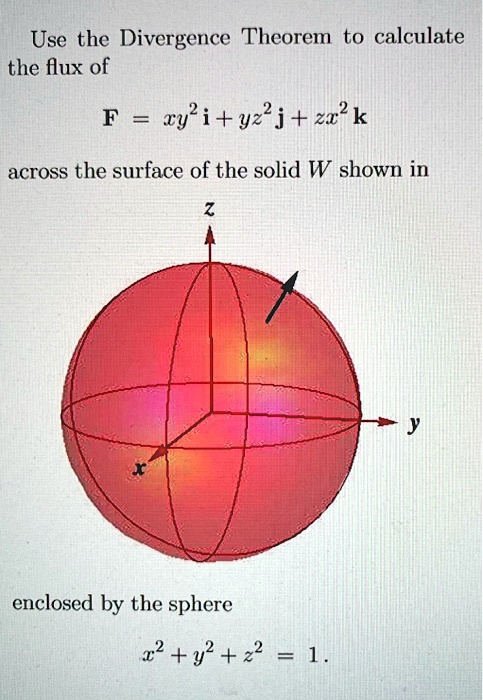 SOLVED: Use the Divergence Theorem to calculate the flux of F ry? i+y2 ...
