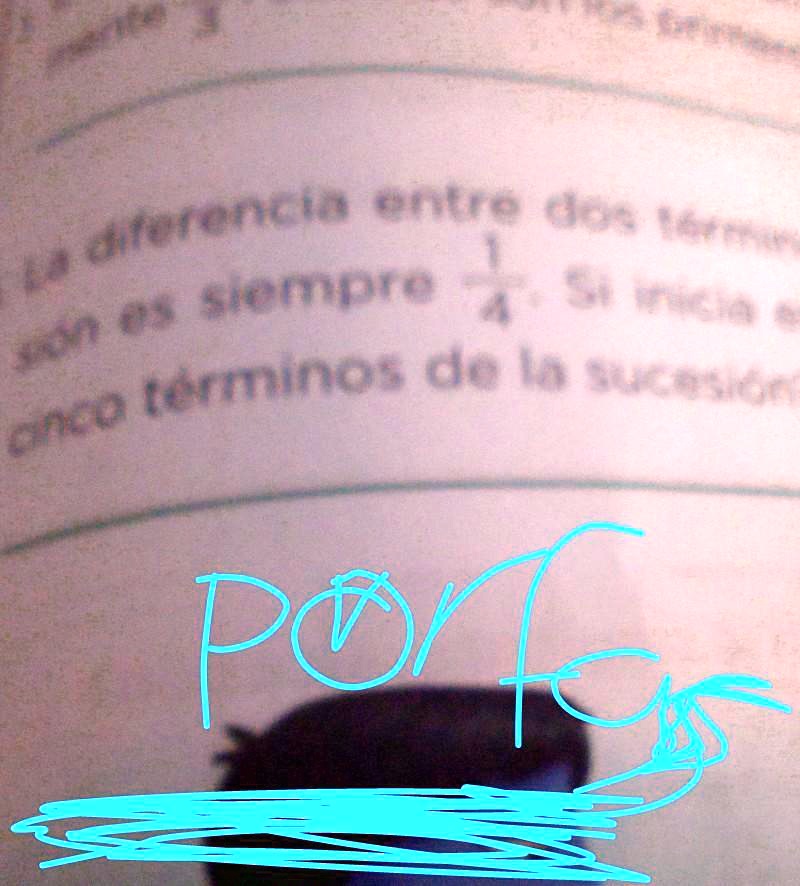SOLVED: la diferencia entre dos términos consecutivos de una sucesión ...