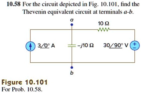 1058 for the circuit depicted in fig 10101 find the thevenin equivalent ...