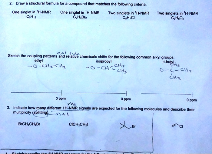 draw structural formula for compound that matches the following ...