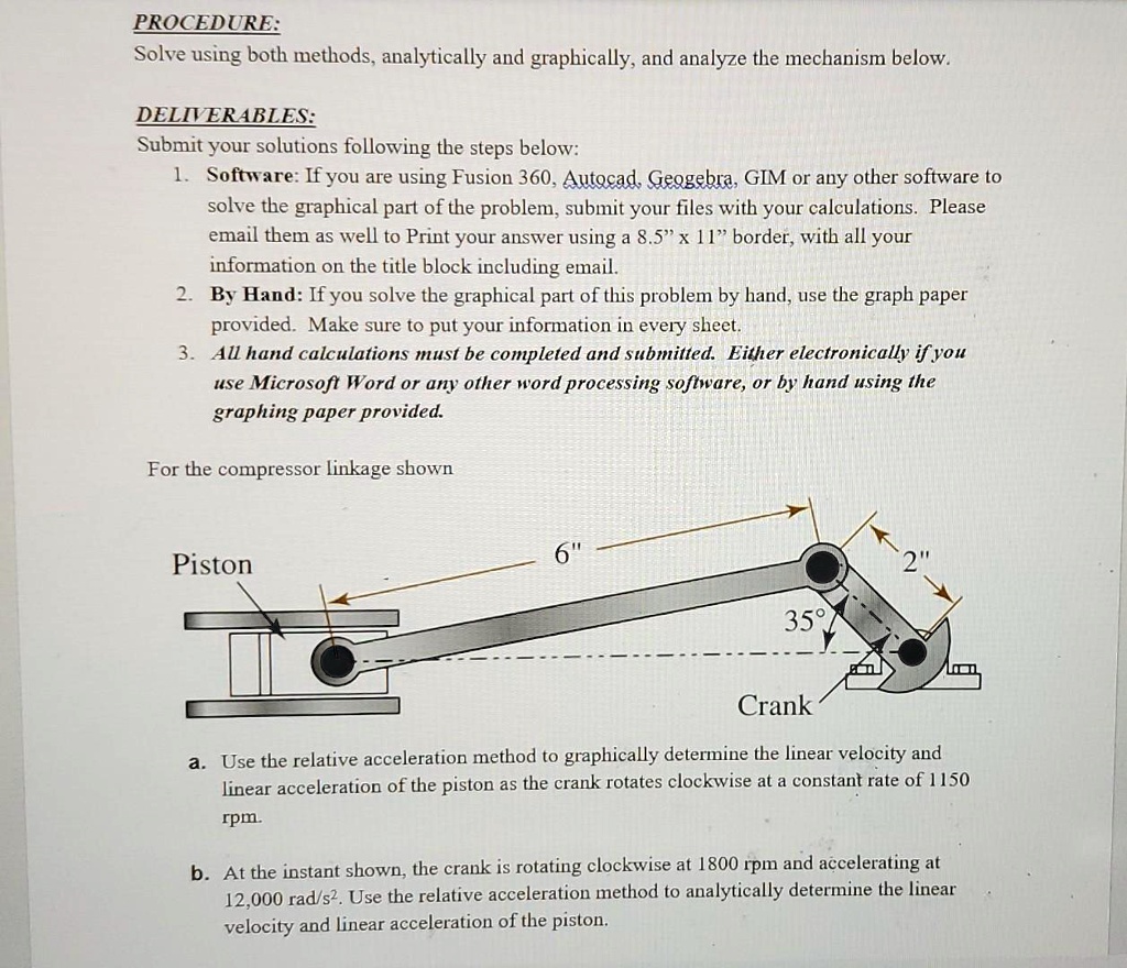 SOLVED: PROCEDURE: Solve using both methods, analytically and ... SOLVED: PROCEDURE: Solve using both methods, analytically and ...