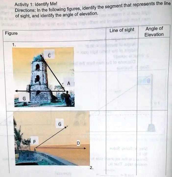 Activity 1: Identify Me! Directions: In the following figures, identify the segment that ...