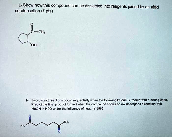 SOLVED: Show how this compound can be dissected into reagents joined by ...