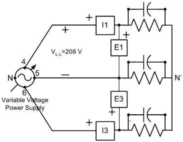 SOLVED: Two Wattmeter Method: The three-phase, Y-connected, resistive ...