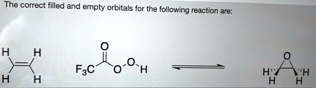 SOLVED: The correct filled and empty orbitals for the following ...