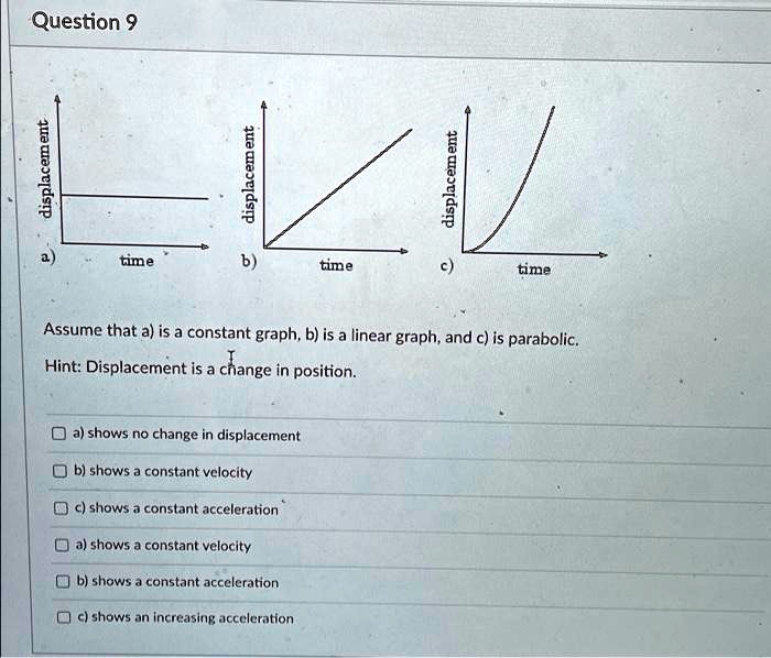 SOLVED: Question 9 1 time 7 time J time Assume that a) is a constant ...