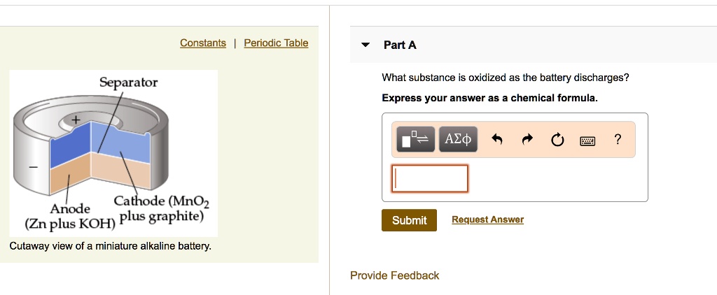Separator Anode (Zn plus KOH) Cathode (MnO2 plus graphite) Cutaway view ...