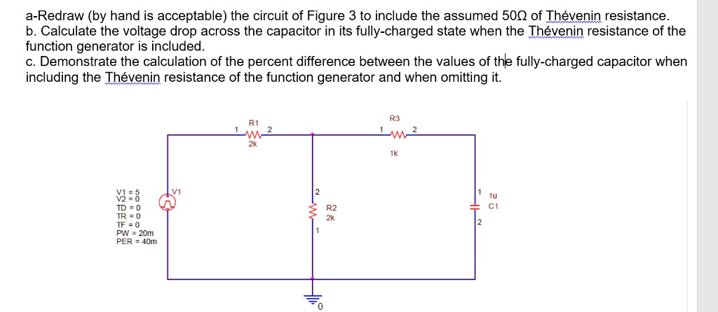 SOLVED: a. Redraw (by hand is acceptable) the circuit of Figure 3 to ...