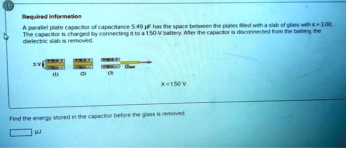 required information parallel plate capacitor of capacitance 49 uf has ...
