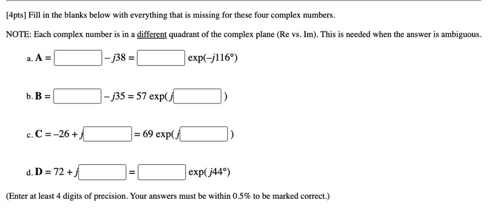 SOLVED: [4pts] Fill in the blanks below with everything that is missing ...
